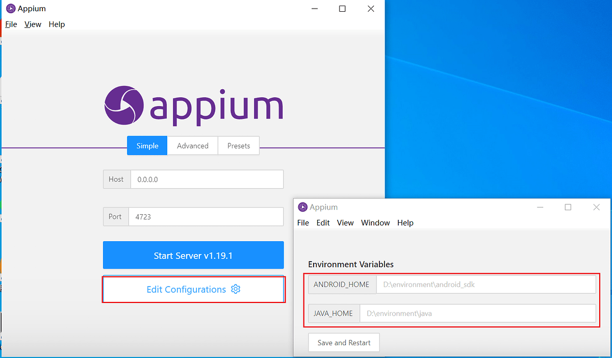 Appium Desktop和Appium inspector安装详解 - 环境配置 - 爱测-测试人社区