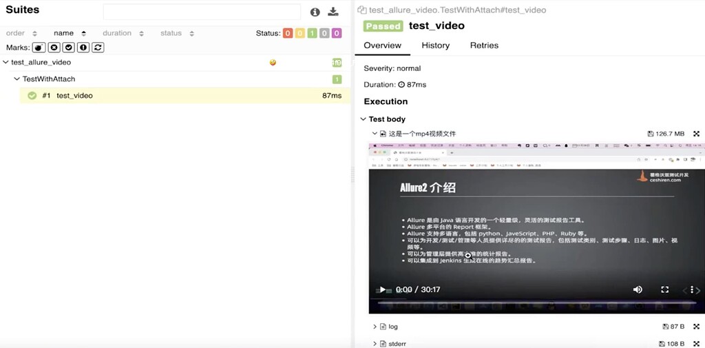 allure2报告中添加附件-html、视频 L3 - 学习笔记 - 爱测-测试人社区